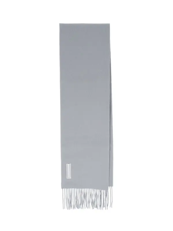 Our Legacy Fringed Wool Scarf - Blue