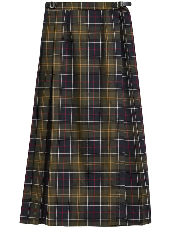 Barbour Inspired Tailored Knit Skirt For