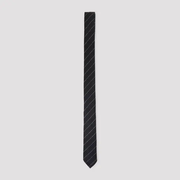 Thom Browne Classic Wool Tie - Grey