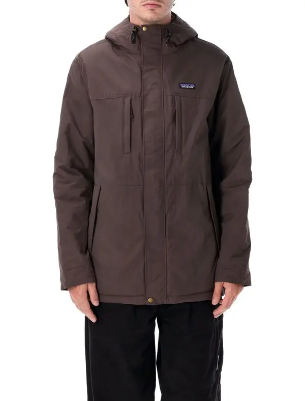 Patagonia Isthmus Parka Jacket With Recycled Fleece Lining And Thermogreen Insulated Sleeves - Marrone