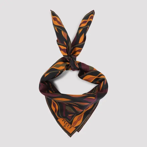 Emilio Pucci Square Silk Scarf 90 X 90 Cm