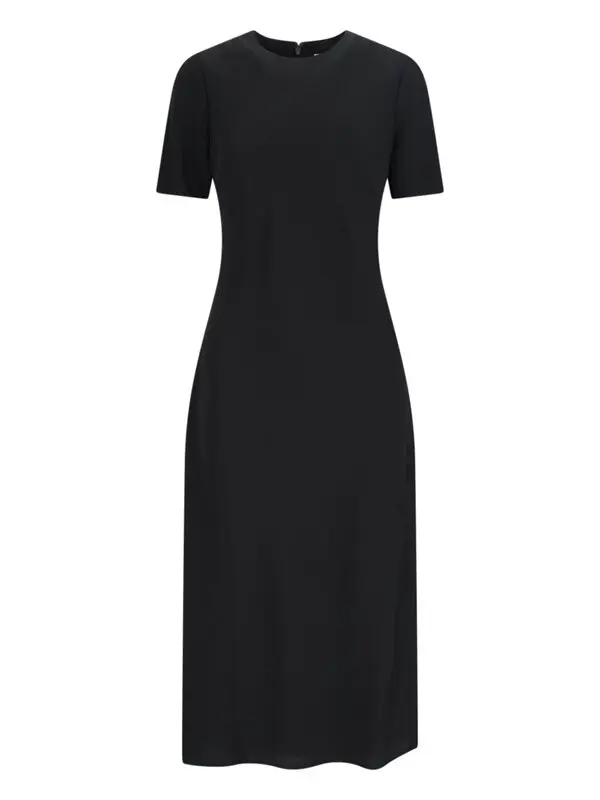 Calvin Klein Short Sleeve Fitted Maxi Dress