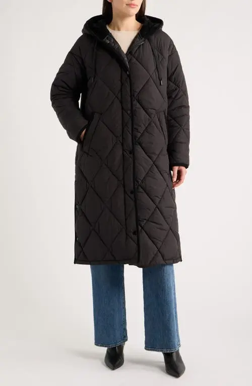 Bernardo Sleeping Bag Quilted Coat - Black