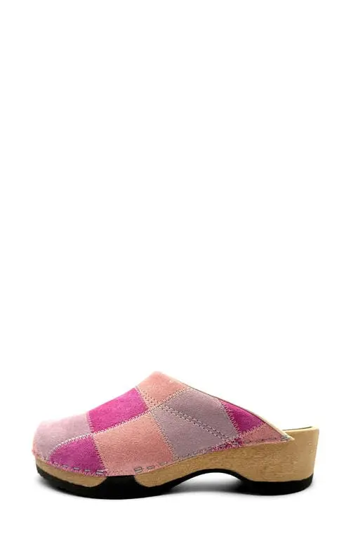 KUNSTEN Embla Clog - Pink Patchwork