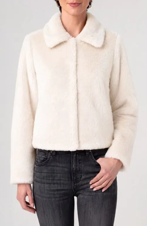 LIVERPOOL Faux Fur Jacket - Cream