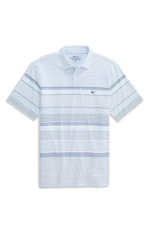 Vineyard Vines Kiawah Stripe Sankaty Performance Polo