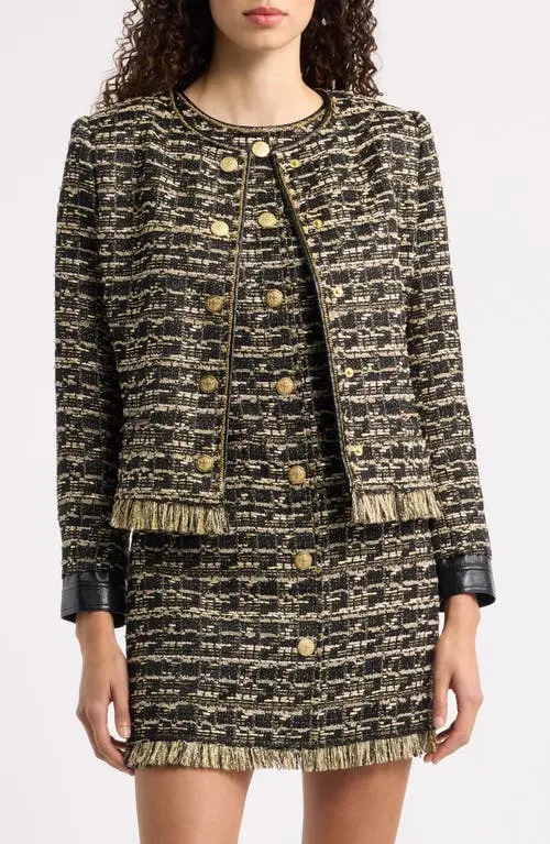 Kobi Halperin Jordan Tweed Jacket - Black Multi
