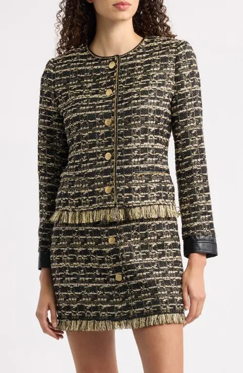 Kobi Halperin Jordan Tweed Jacket - Black Multi