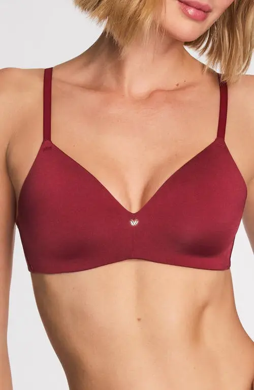 Wacoal Baseline Wireless T-shirt Bra - Cabernet