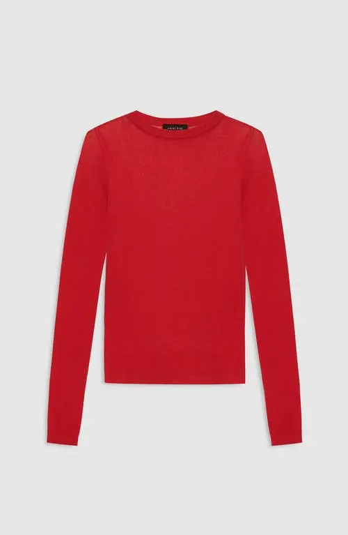 ANINE BING Tiana Sweater - Tango Red