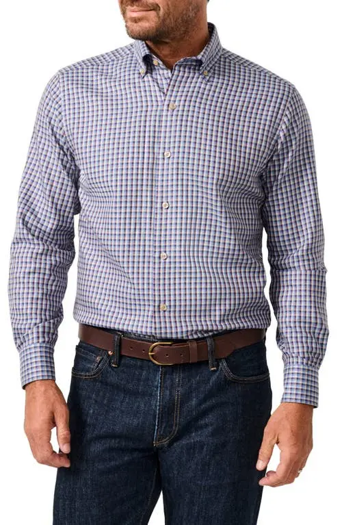 David Donahue Check Pima Cotton Shirt