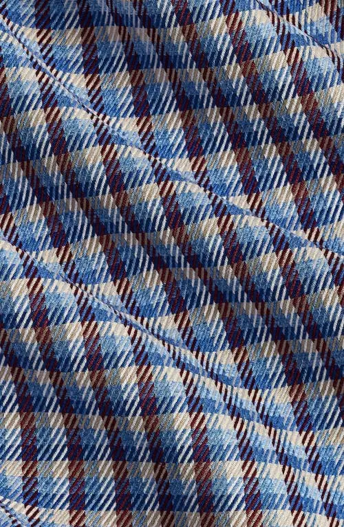David Donahue Check Pima Cotton Shirt