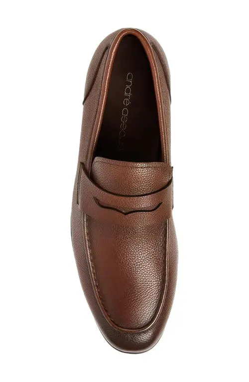 Andre Assous Thomas Leather Penny Loafer - Cognac Leather