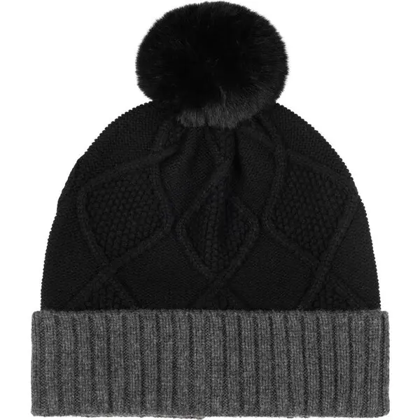 Echo Modernist Block Beanie - Black