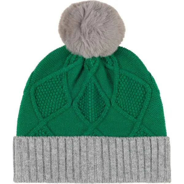 Echo Modernist Block Beanie - Emerald