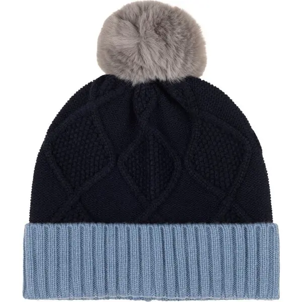 Echo Modernist Block Beanie - Navy