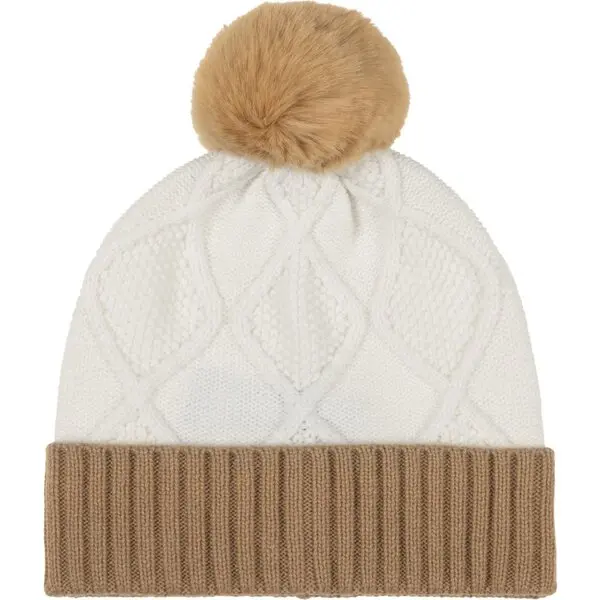 Echo Modernist Block Beanie - Vanilla