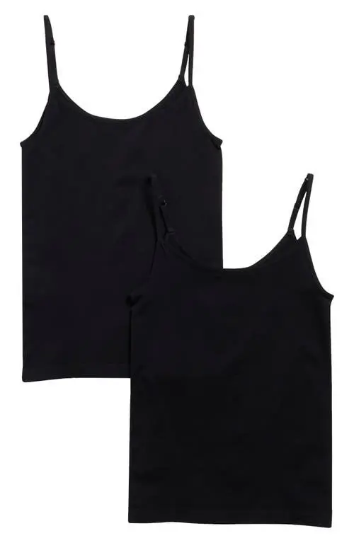 Nordstrom Seamless Assorted 2-pack Layering Camisoles - Black