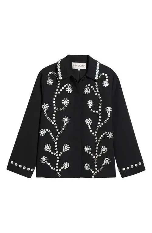 Stine Goya Button Flowers Jacket - Buttoned Flowers