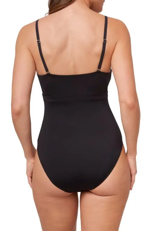 MONTELLE INTIMATES Lace Trim Bodysuit