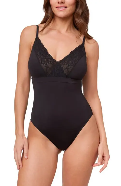 MONTELLE INTIMATES Lace Trim Bodysuit