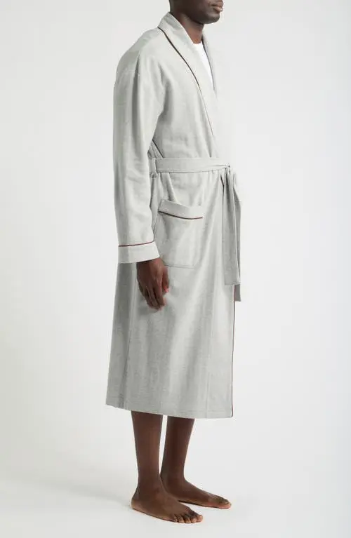Majestic International Frosted Herringbone Shawl Robe
