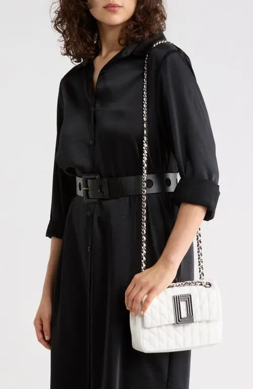 Karl Lagerfeld Paris Lafayette Quilted Leather Crossbody Bag