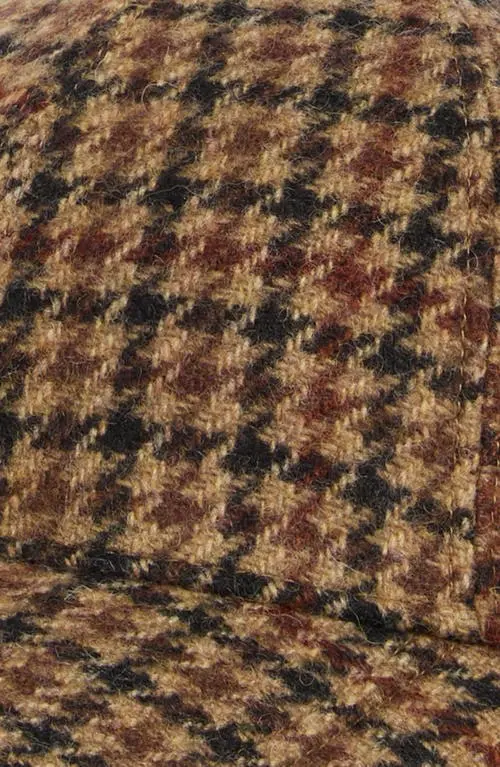 Nordstrom Houndstooth Wool Adjustable Baseball Cap