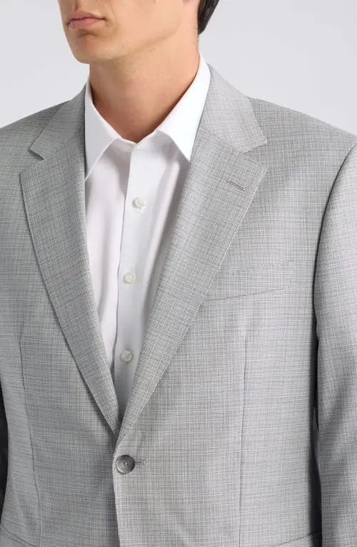BOSS Huge Trim Fit Virgin Wool Suit
