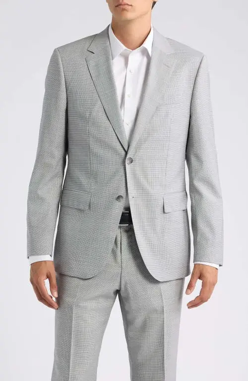 BOSS Huge Trim Fit Virgin Wool Suit