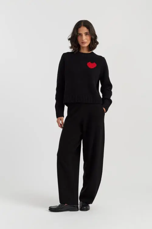 Chinti & Parker Merino Heart Sweater