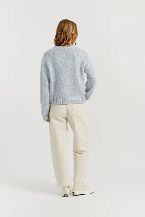 Chinti & Parker Merino Snoopy Marl Sweater - Multi Blue