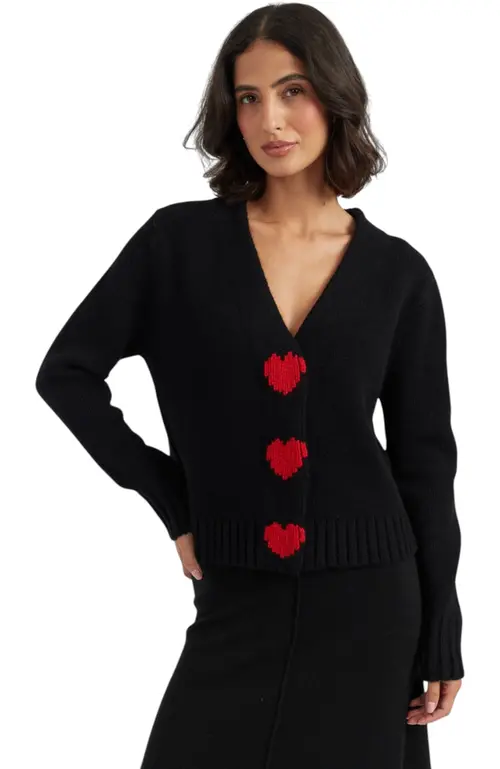 Chinti & Parker Merino Heart Cardigan