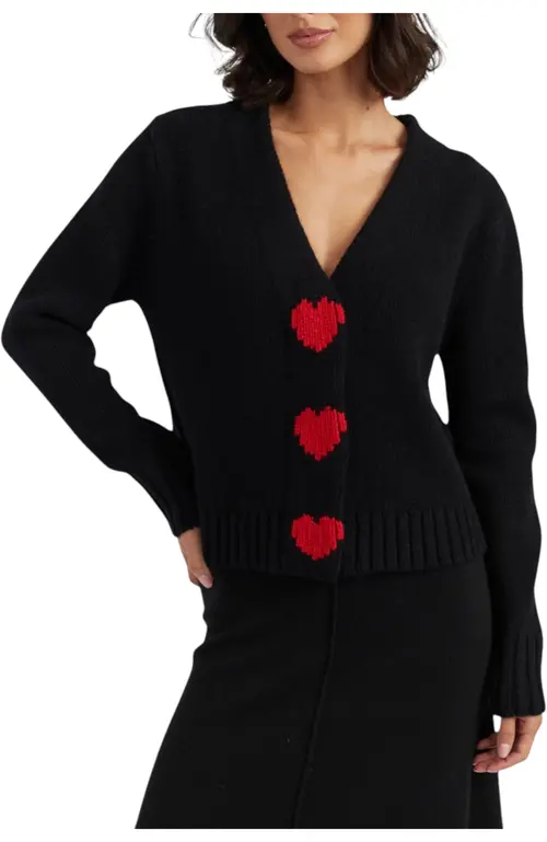 Chinti & Parker Merino Heart Cardigan