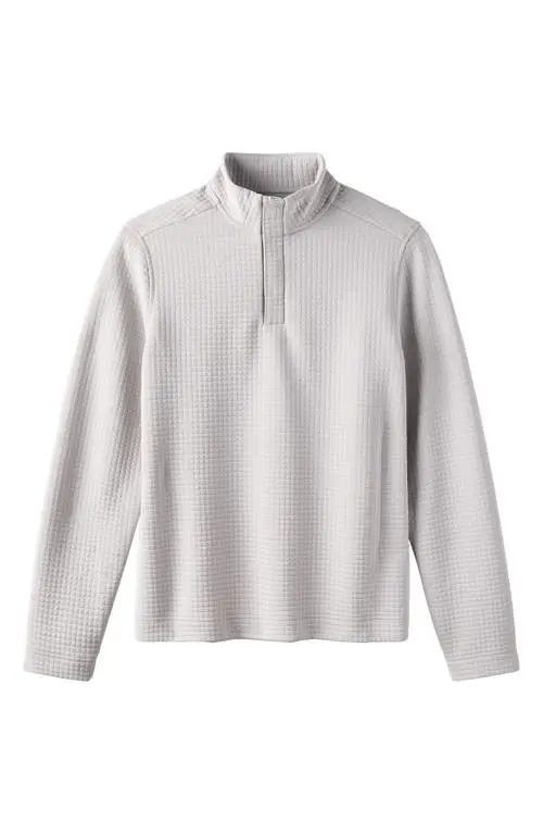 RHONE Landmark Quarter Zip Pullover - Sleet Gray