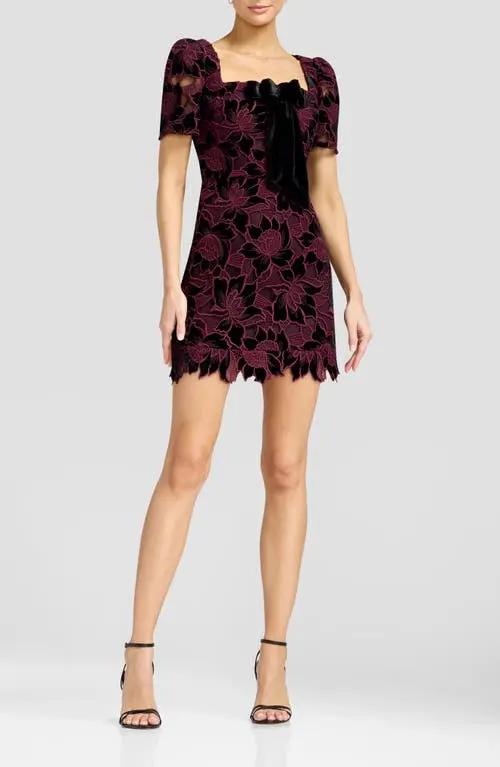Dress The Population Clarke Floral Lace Minidress
