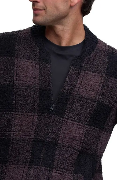 Barefoot Dreams Cozychic Plaid Bomber Jacket