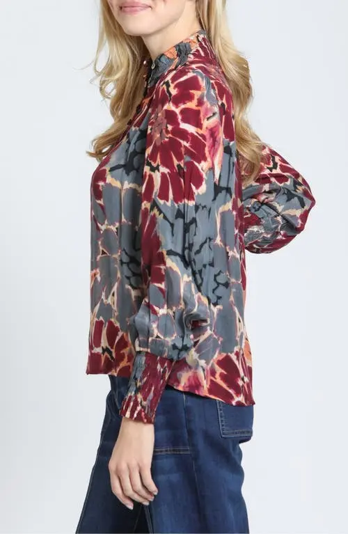 APNY Puffed Sleeve Ruched Shirt