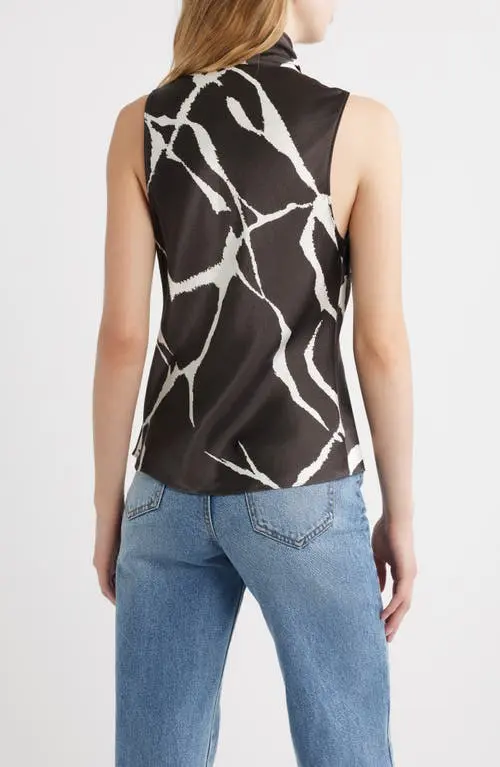 Rails Poppy Tie Neck Sleeveless Top