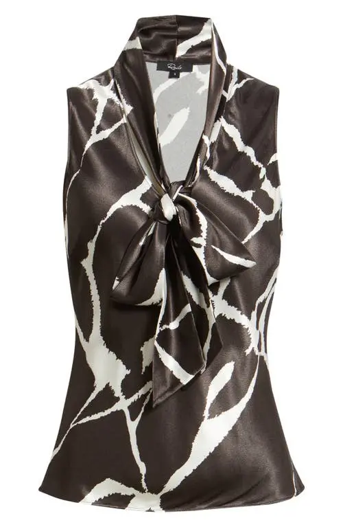 Rails Poppy Tie Neck Sleeveless Top