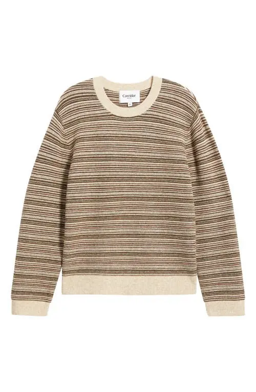 CORRIDOR Stripe Crewneck Sweater