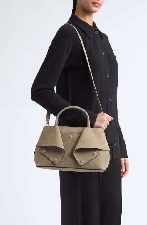 TOTEME Small Mercer Nubuck Leather Tote - Rock