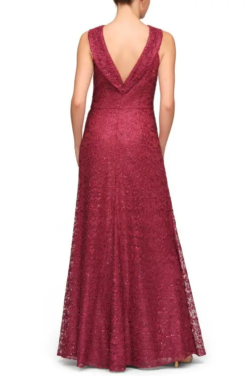Js Collections Peggy Sequin Lace Gown