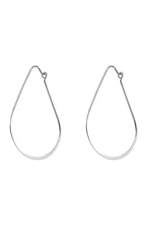 BEARFRUIT JEWELRY Zoey Hoop Earrings Classic Minimalist Everyday - Dark Grey