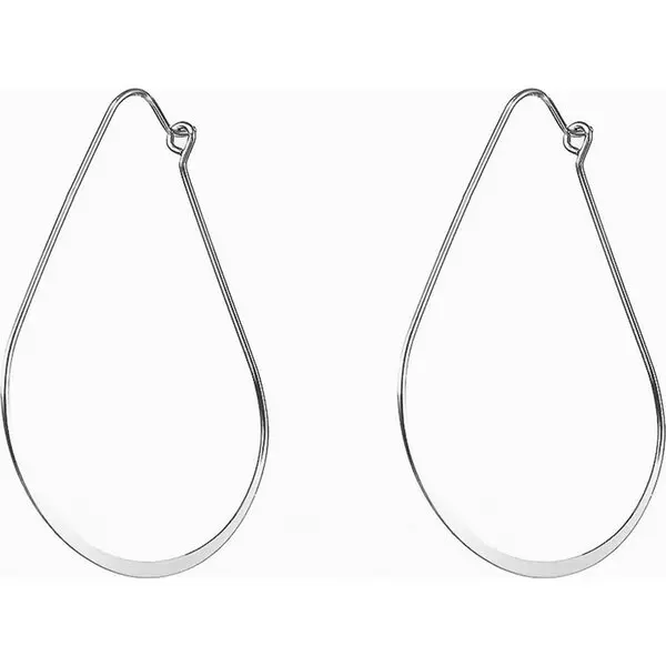 BEARFRUIT JEWELRY Zoey Hoop Earrings Classic Minimalist Everyday - Dark Grey