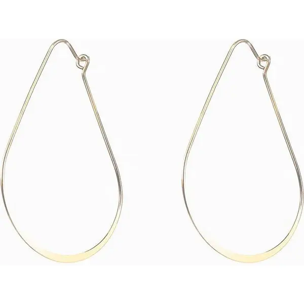 BEARFRUIT JEWELRY Zoey Hoop Earrings Classic Minimalist Everyday - Gold