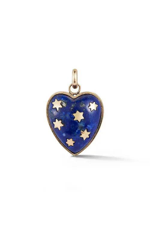 STORROW Anna Heart Charm With Lazuli