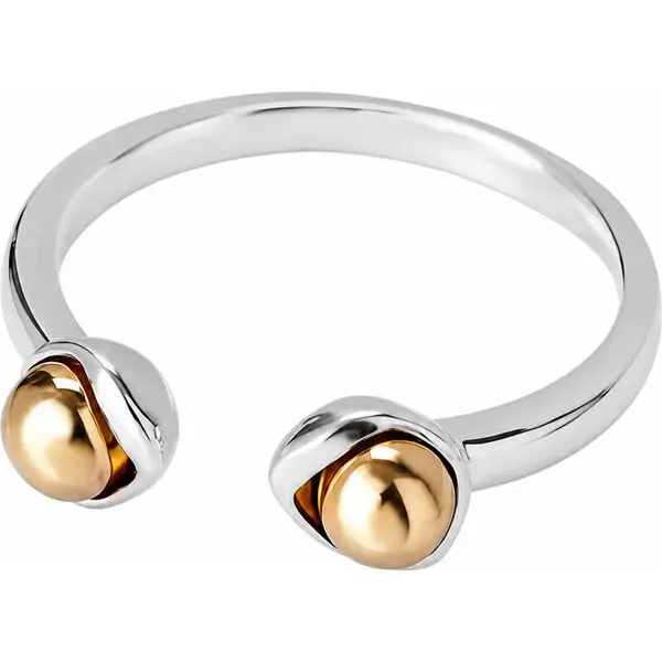 Argento Vivo Split Ball Ring - Gold/silver