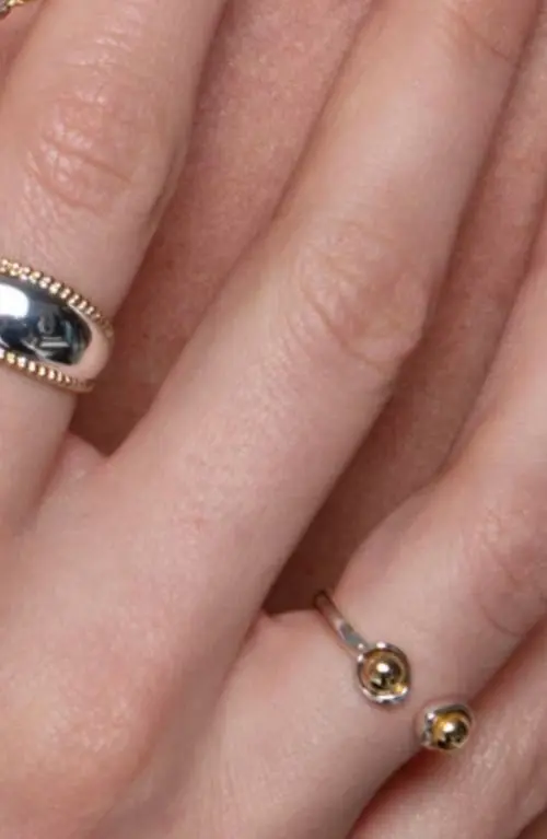 Argento Vivo Split Ball Ring