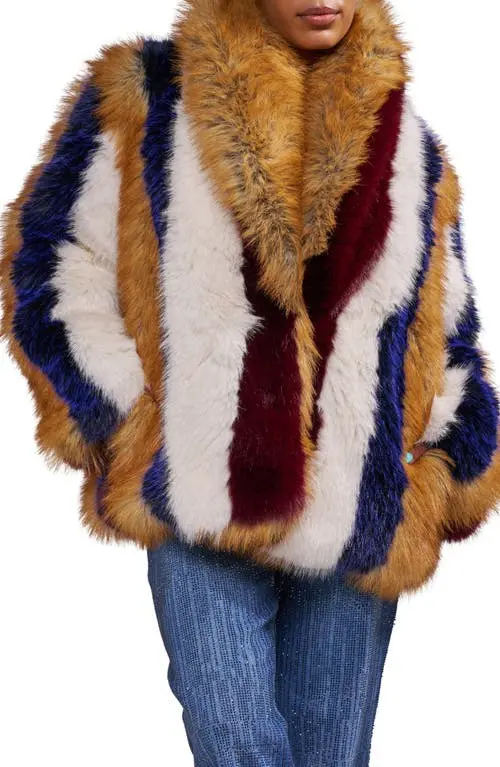 AZALEA WANG Ambria Faux Fur Jacket